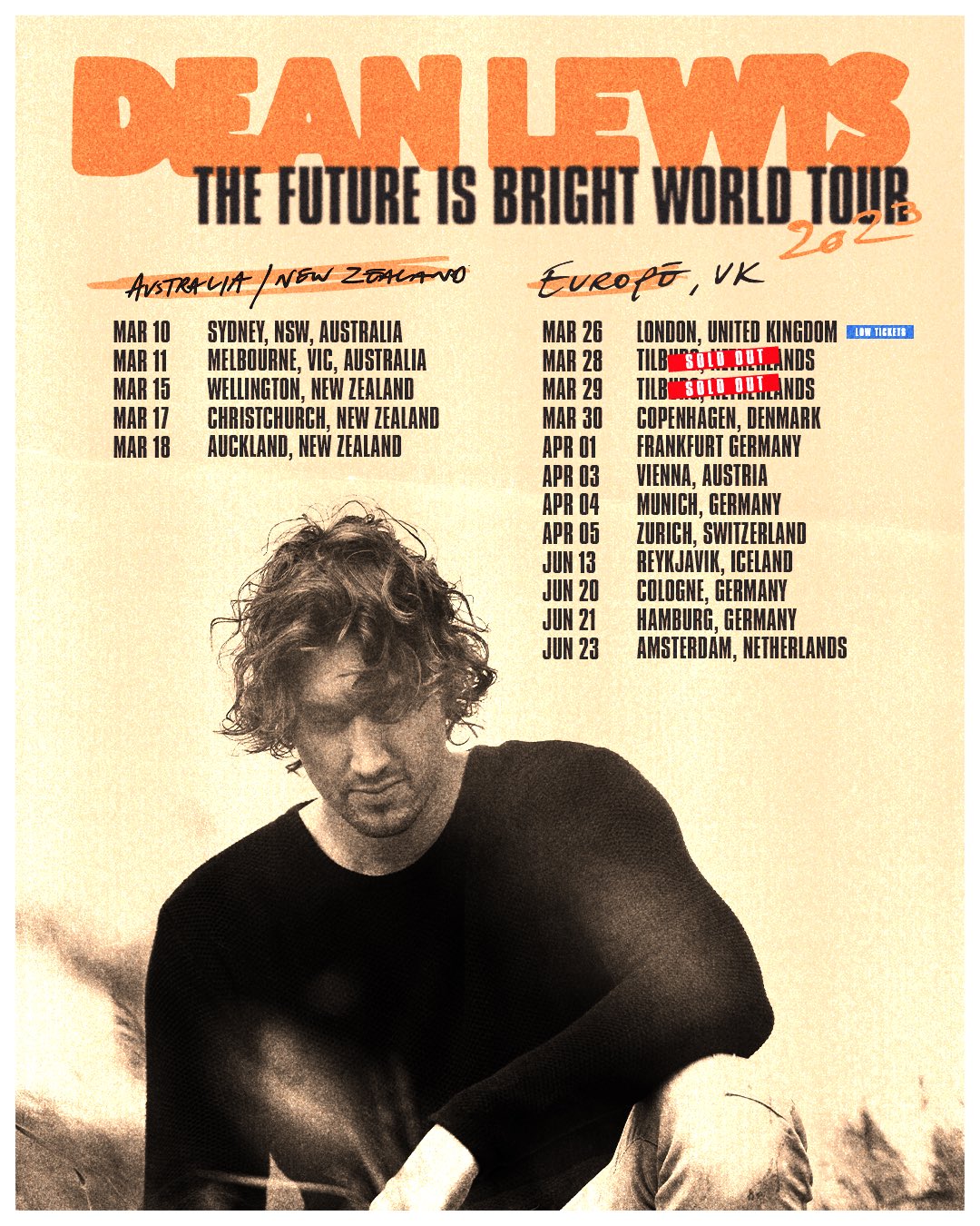 Dean lewis tour foto - Blackdragontours.com
