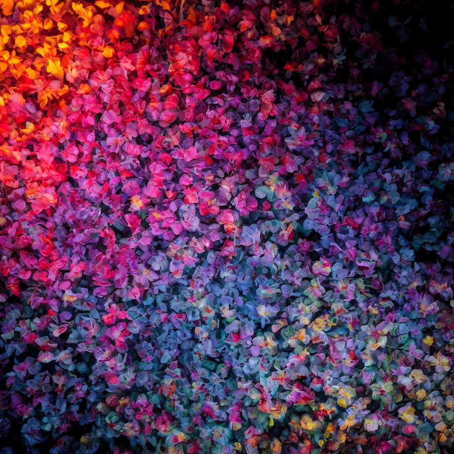 Generating flower patterns with Stable Diffusion. Guidance value ...