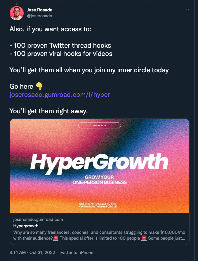 I went from selling $39 Twitter banners… To: • Closing $50,000 deals ...