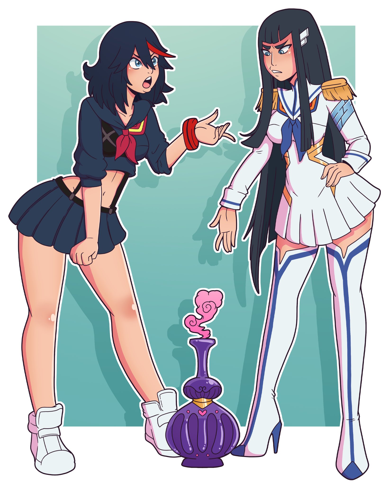 Wren Zephyr🔞 Commissions Open on Twitter: "~Kill La Kill: Bottle Service~ Sequence Commission 1/ ...