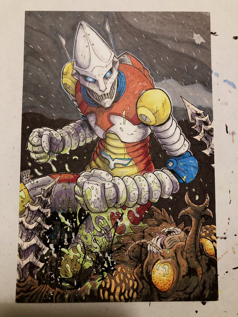 Jet Jaguar Vs Godzilla Free Coloring Pages