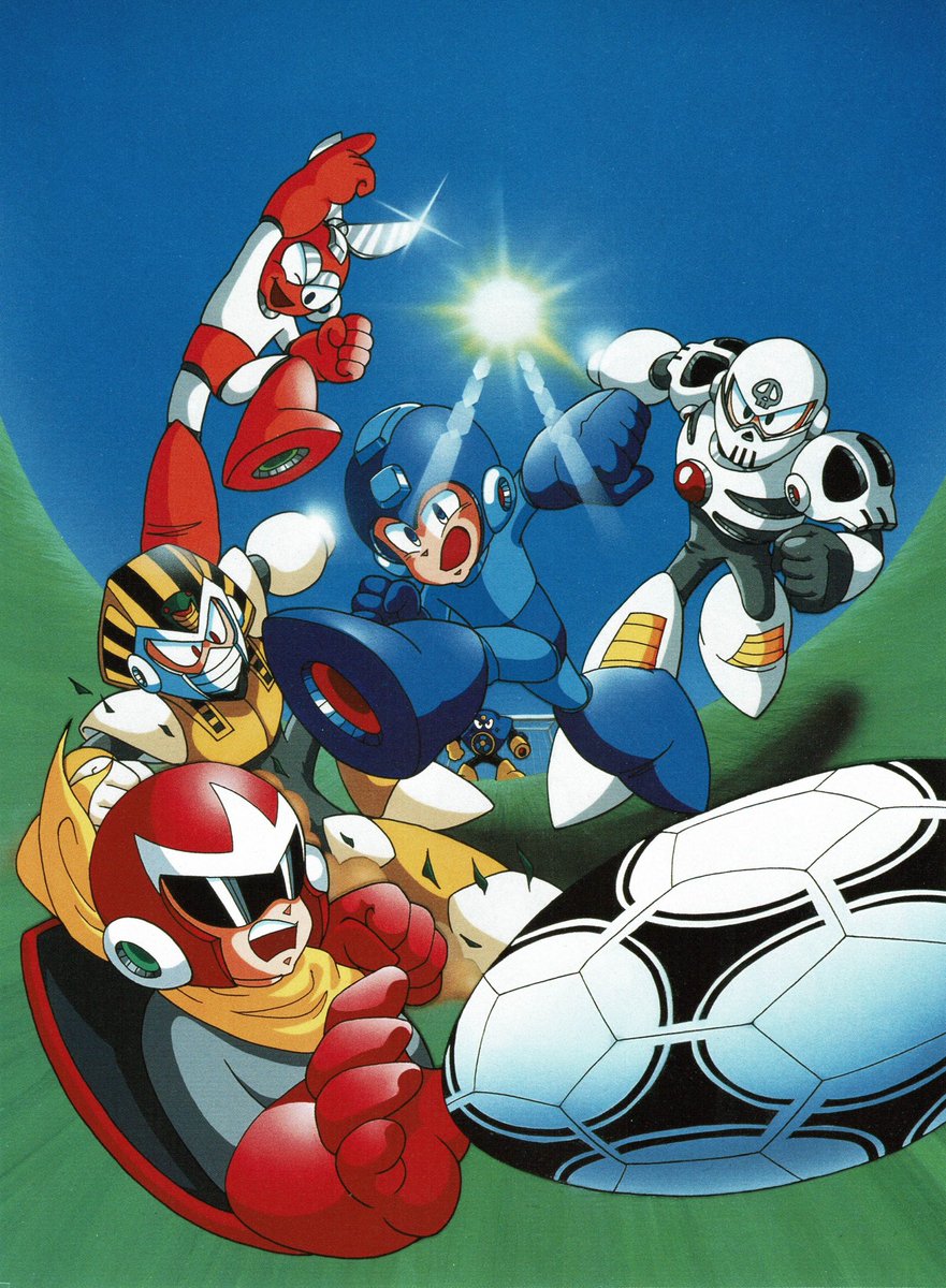 Rockman’s Soccer - Super Famicom box artwork and early draft from when ...
