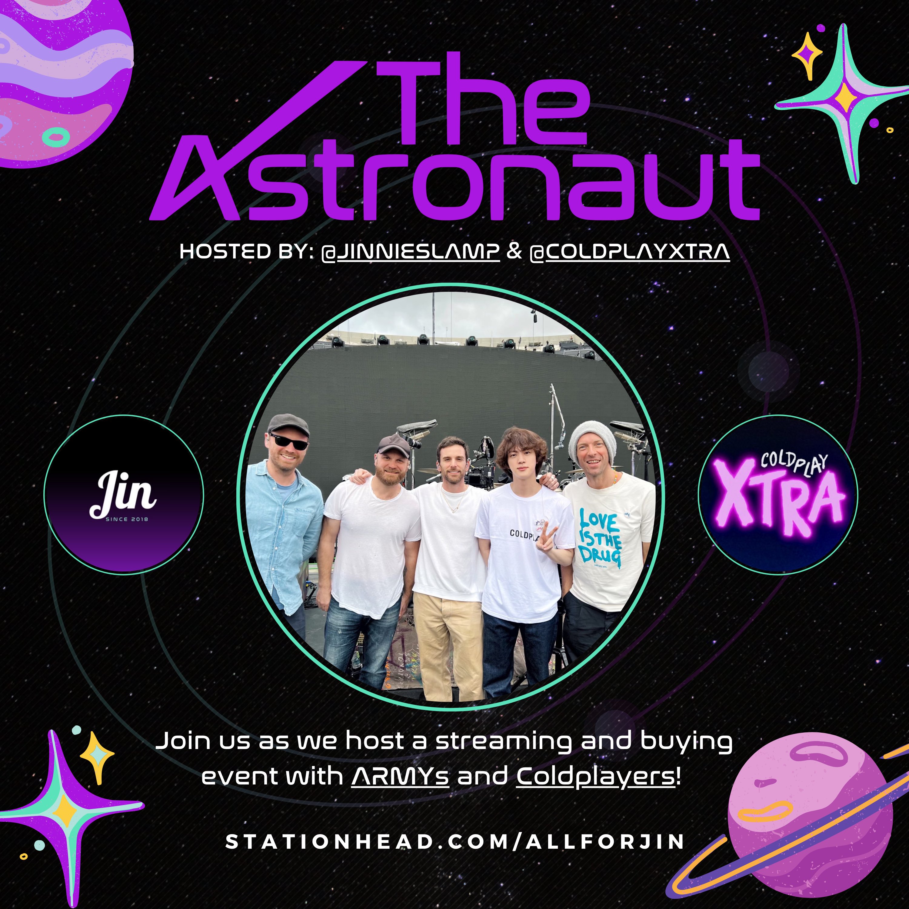 All for Jin 👩🏻‍🚀 on Twitter: "🪐THE ASTRONAUT EVENT PT. 2🚀 Streaming and buying collaboration by ...