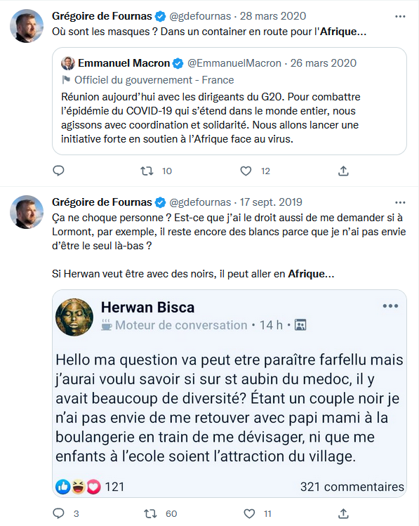 Nicolas Berrod on Twitter: "Le député RN Grégoire de Fournas et "l'Afrique", la suite, donc. # ...