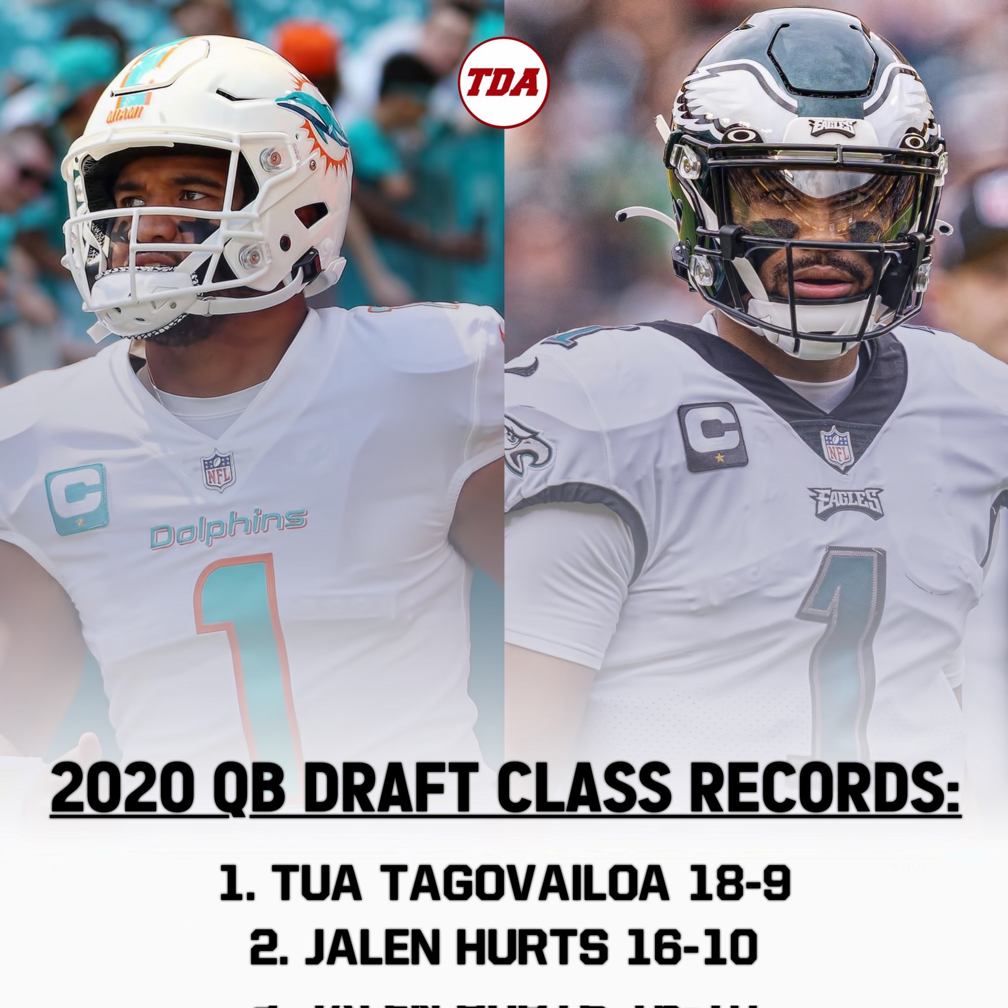 Touchdown Alabama on Twitter: "Tua Tagovailoa and Jalen Hurts are the only quarterbacks from ...