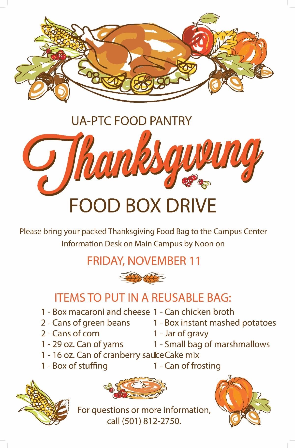 UA - Pulaski Tech on Twitter: "The UA-PTC food pantry is holding a food ...