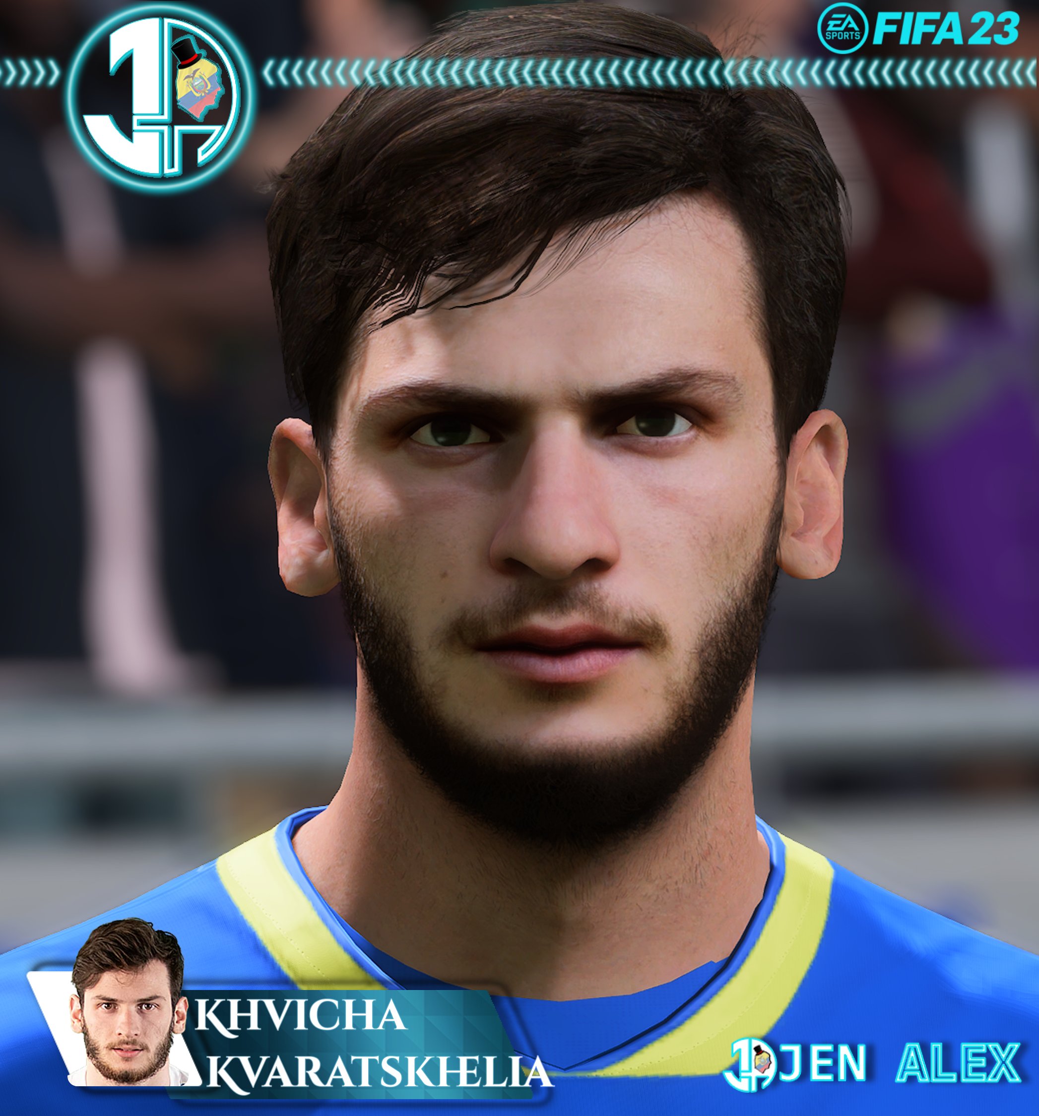 JenAlex_Facemaker on Twitter: "⏩Mod Next Gen Fifa⏪ ⚪️Khvicha Kvaratskhelia (Fifa23) @sscnapoliES ...