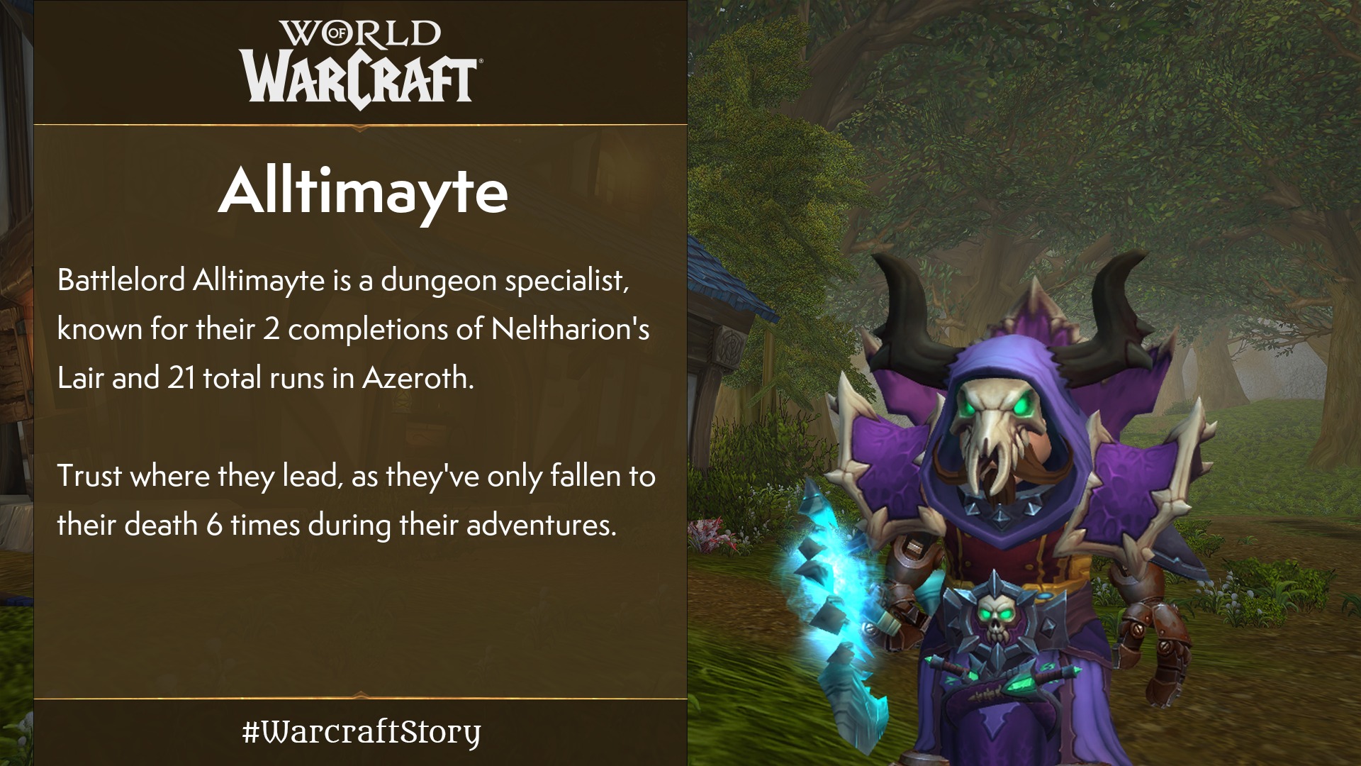 World of Warcraft on Twitter: "@scottroot2 A #WarcraftStory for the history books. Reply to this ...