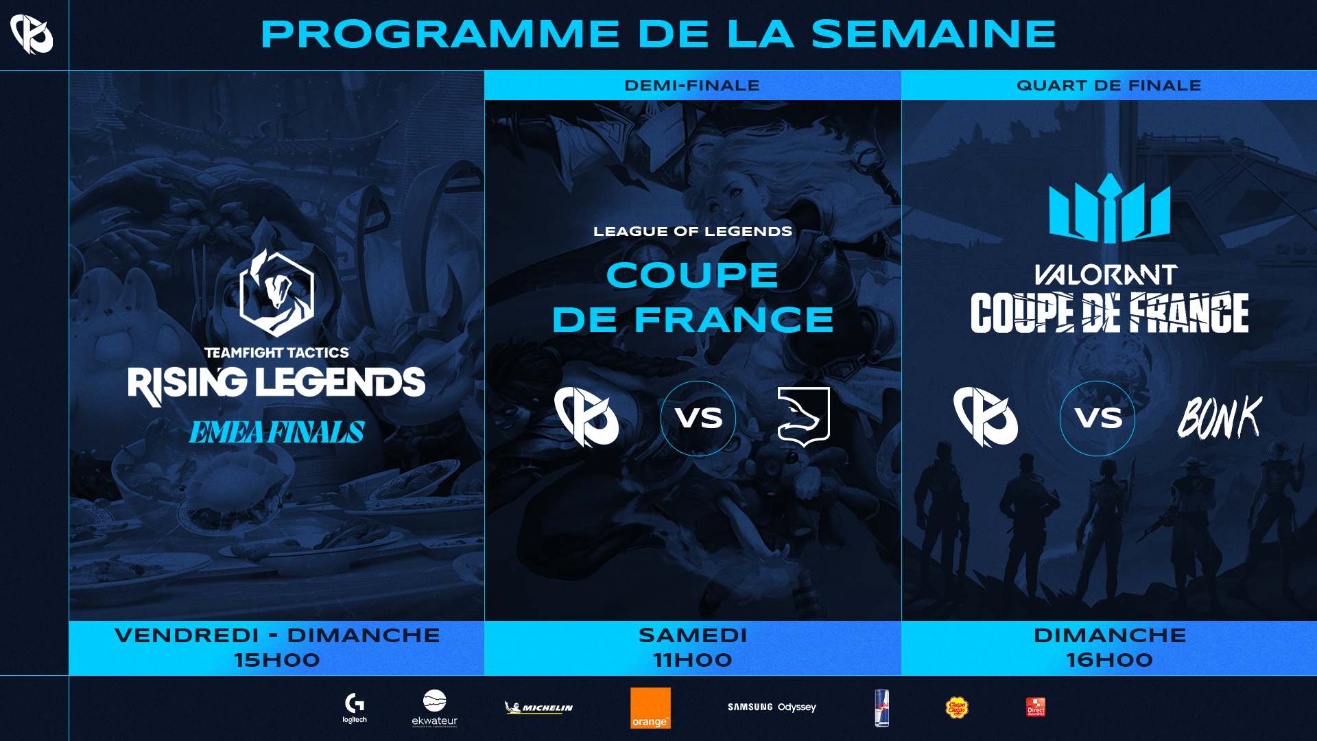 Karmine Corp on Twitter: "🔴 PROGRAMME CHARGÉ POUR LA #KCORP CE WEEK-END - Finales EMEA TFT à ...