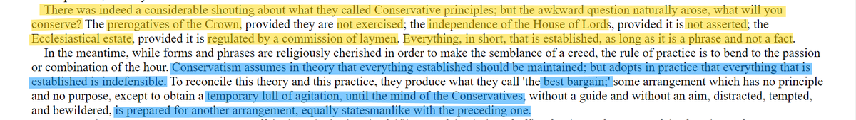 What has Conservatism conserved? It's a question that has been asked ...