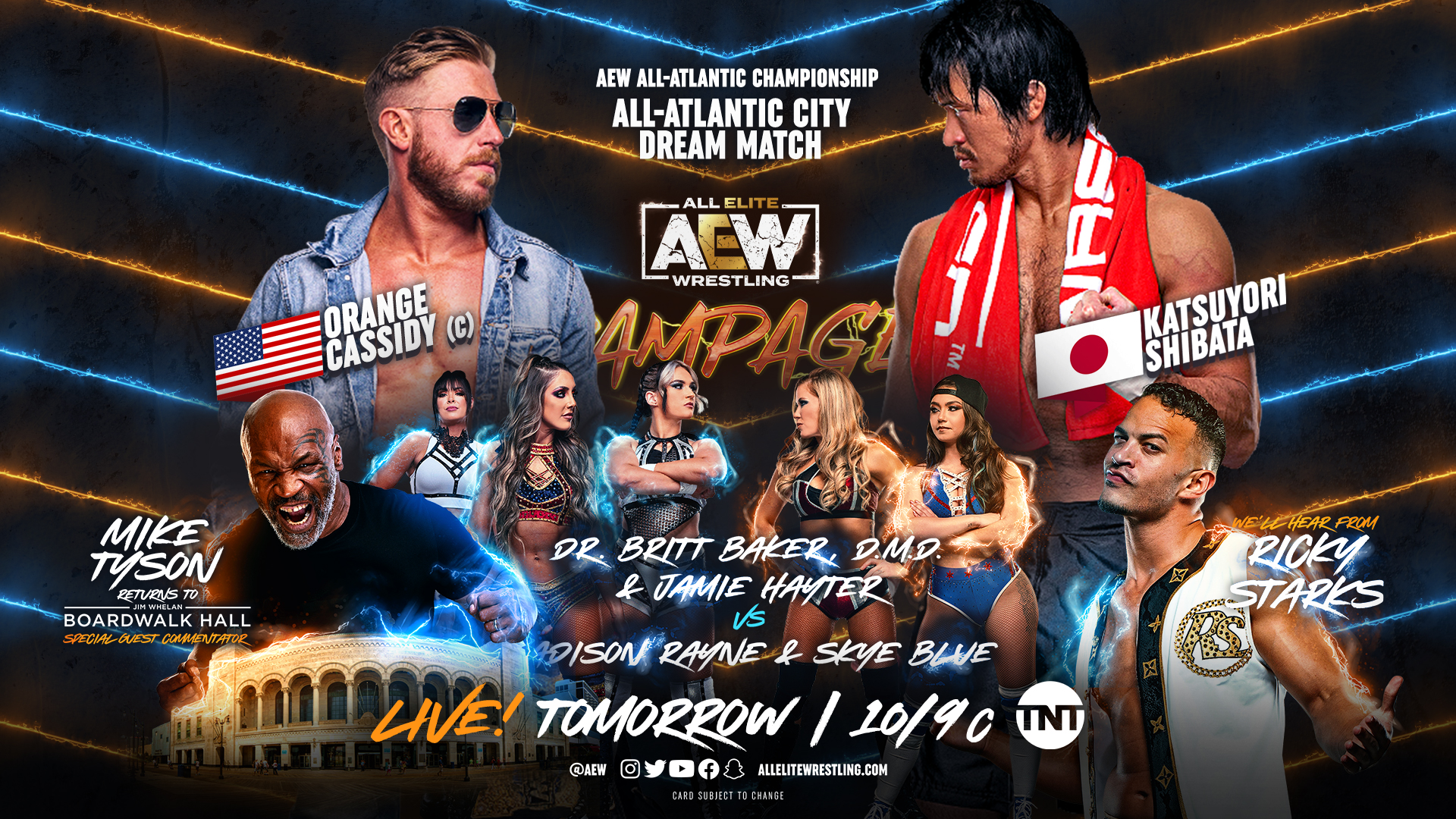 All Elite Wrestling on Twitter: "#AEWRampage is TOMORROW LIVE at 10/9c on TNT! - #AEW All ...