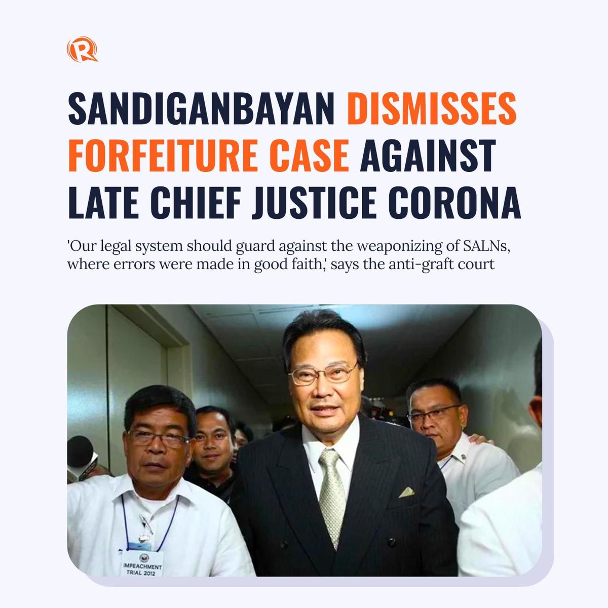 The anti-graft court dismissed the government’s petition, seeking to ...