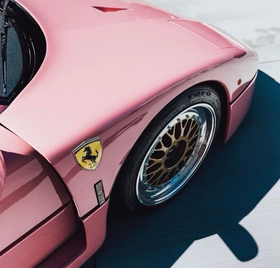 Pink Ferrari Wallpaper