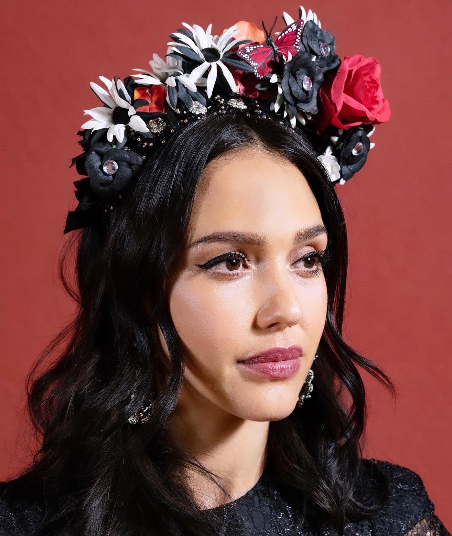 Jessica Alba With Black Hair