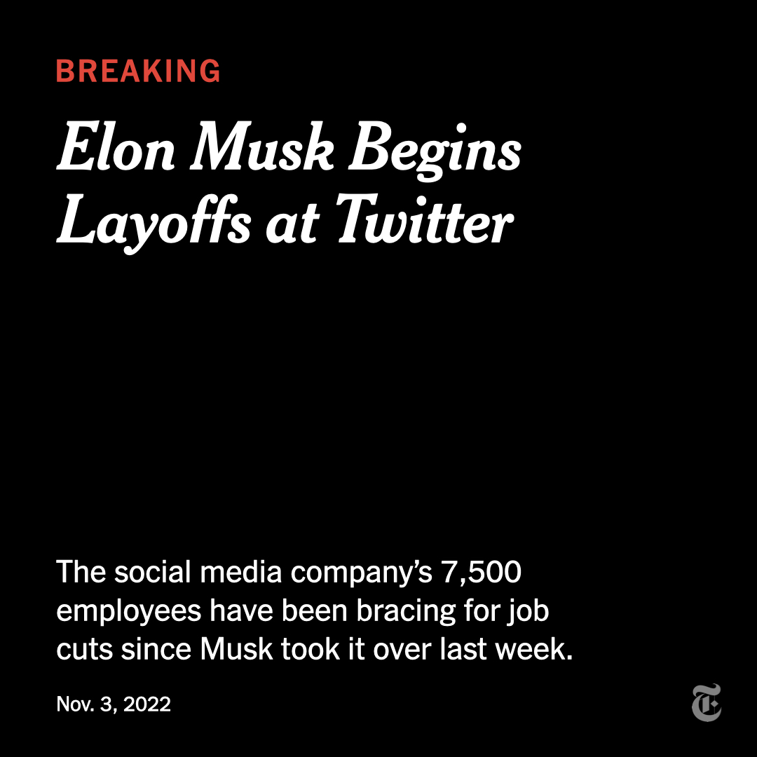 The New York Times On Twitter Breaking News Elon Musk Will Begin