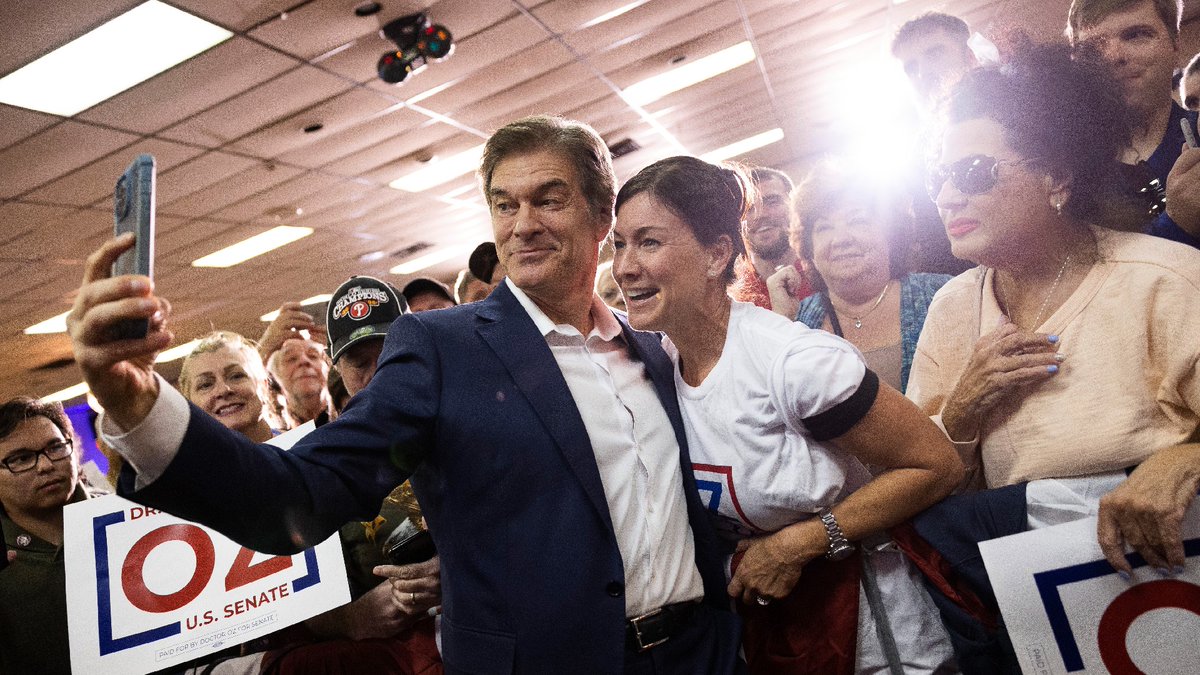 1News on Twitter: "Oprah endorses Dr Oz's US Senate race rival https://1news.co.nz/2022/11/04 ...