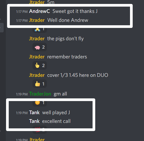 JTrader on Twitter: "And more traders following the strategy $DUO short @keesh1214 well done ...