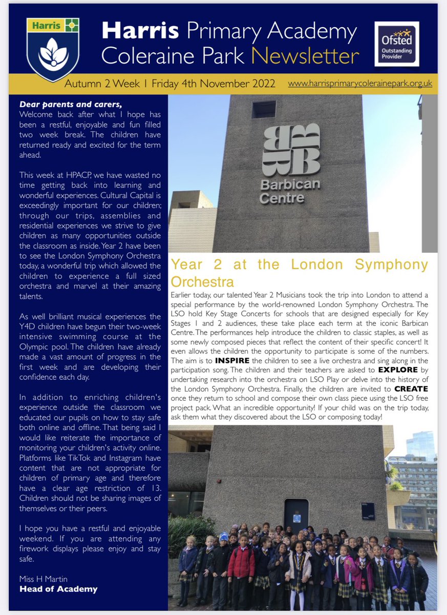 Year 6 - Harris Primary Academy Coleraine Park