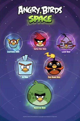 Angry Birds Space Fire Bomb Bird