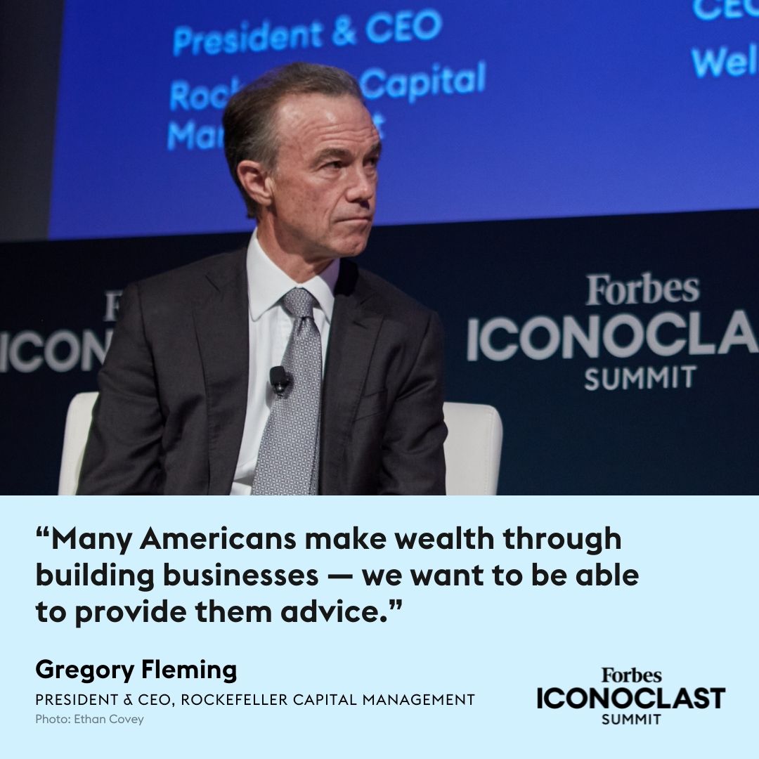 Gregory Fleming, President & CEO of @RockCapMgmt, spoke to @BowmanJohnL ...