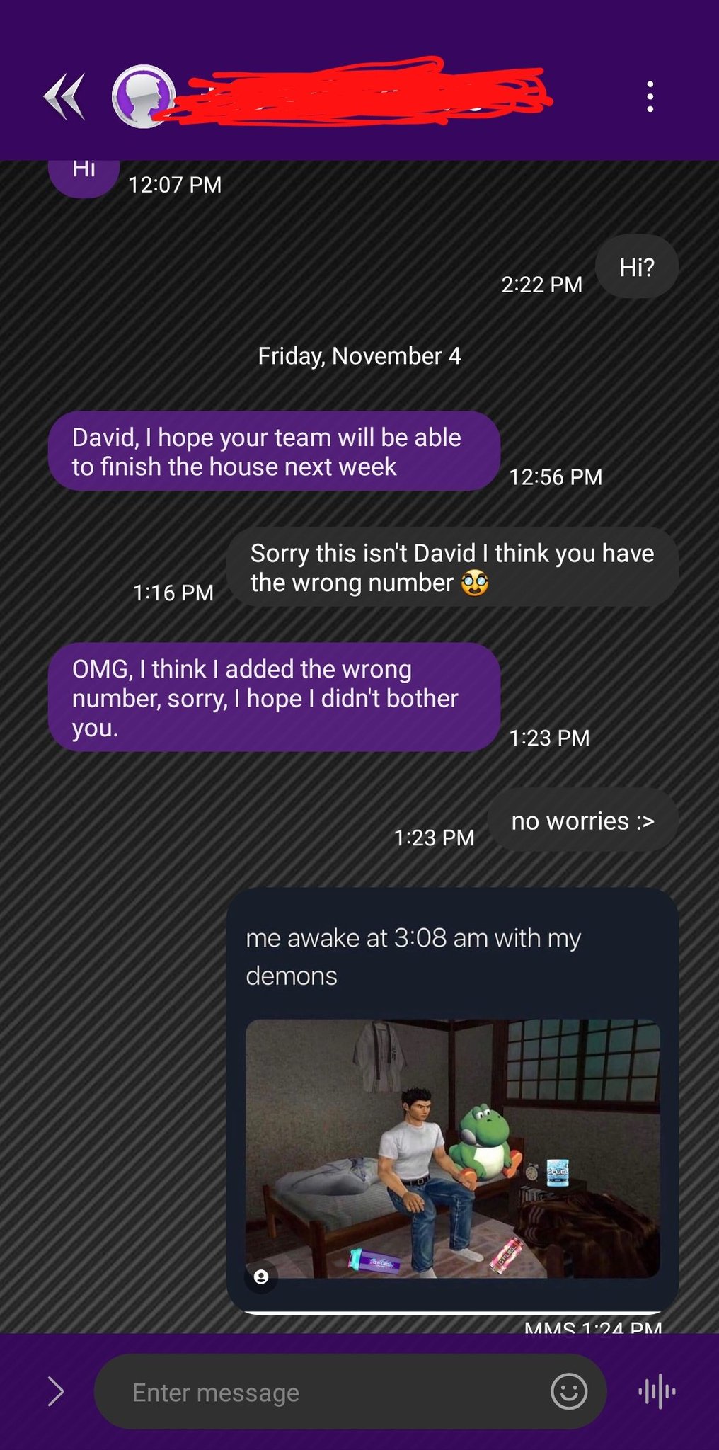 ~Sky~ on Twitter: "I've starred sending dank memes as my response to wrong number texts. I find ...