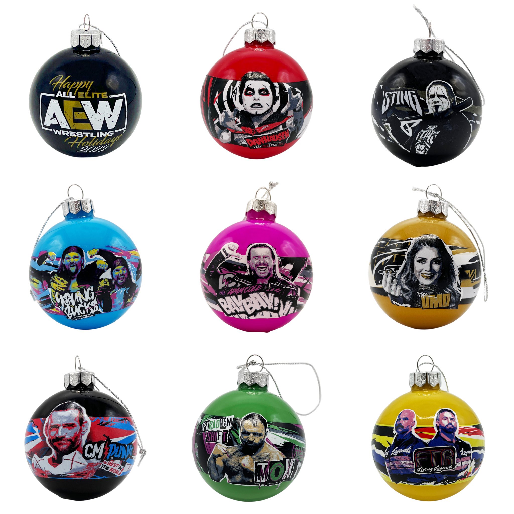 Wwe Christmas Ornaments Merry Christmas" Pop Art Kerstbal | Glas