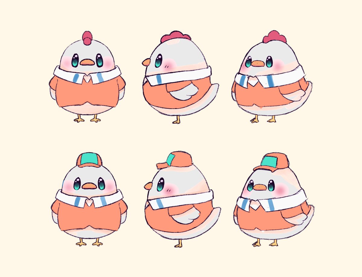 大空スバル 「KFP chicken reference sheet #KFP #ArtsOf」|DAKUMA| Comms OPENのイラスト