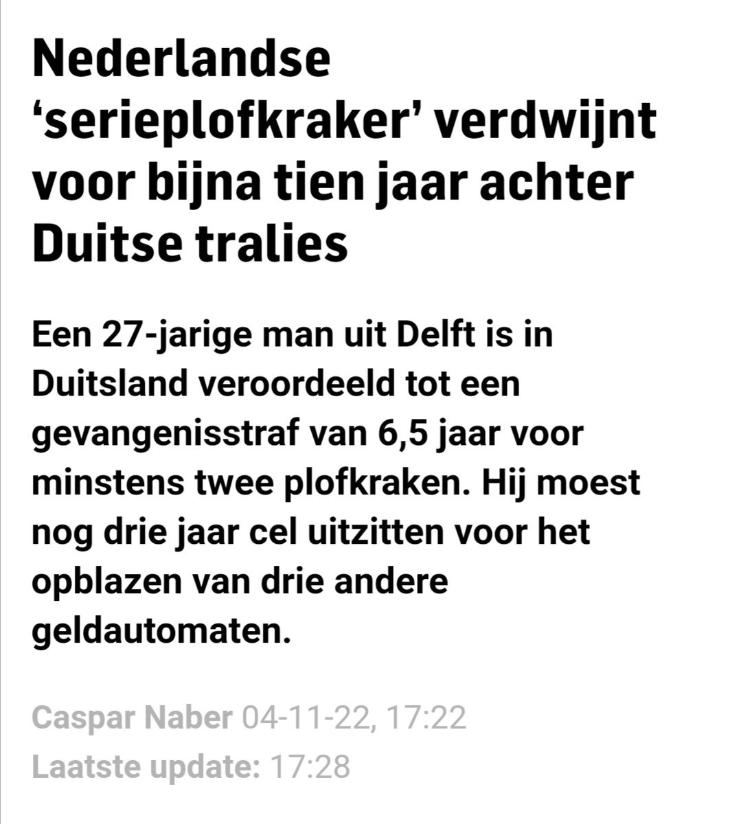 The Edgy Veggie on Twitter: "Zal wel weer een 'Nederlander' zijn.👇🏻 https://ad.nl/buitenland ...