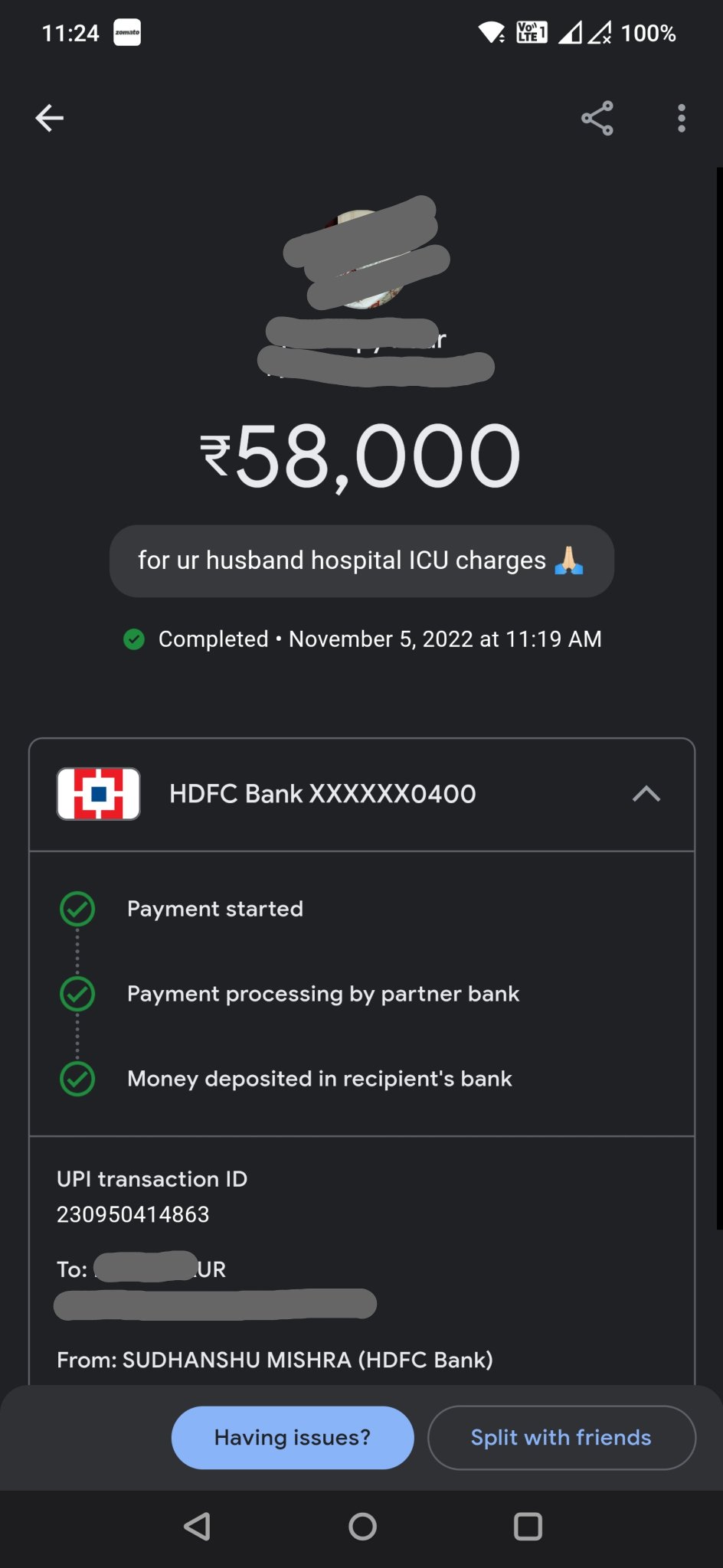 𝑺𝒖𝒅𝒉𝒂𝒏𝒔𝒉𝒖 𝑴𝒊𝒔𝒉𝒓𝒂 on Twitter: "𝗜 𝗛𝗼𝗽𝗲 𝘁𝗵𝗶𝘀 𝗺𝗼𝗻𝗲𝘆 𝗵𝗲𝗹𝗽𝘀 𝘂 𝗮𝗹𝗼𝘁, 𝗦𝗼𝗼𝗻 𝘂𝗿 𝗛𝘂𝘀𝗯𝗮𝗻𝗱 𝘄𝗶𝗹𝗹 𝗯𝗲 𝗳𝗶𝗻𝗲 ...