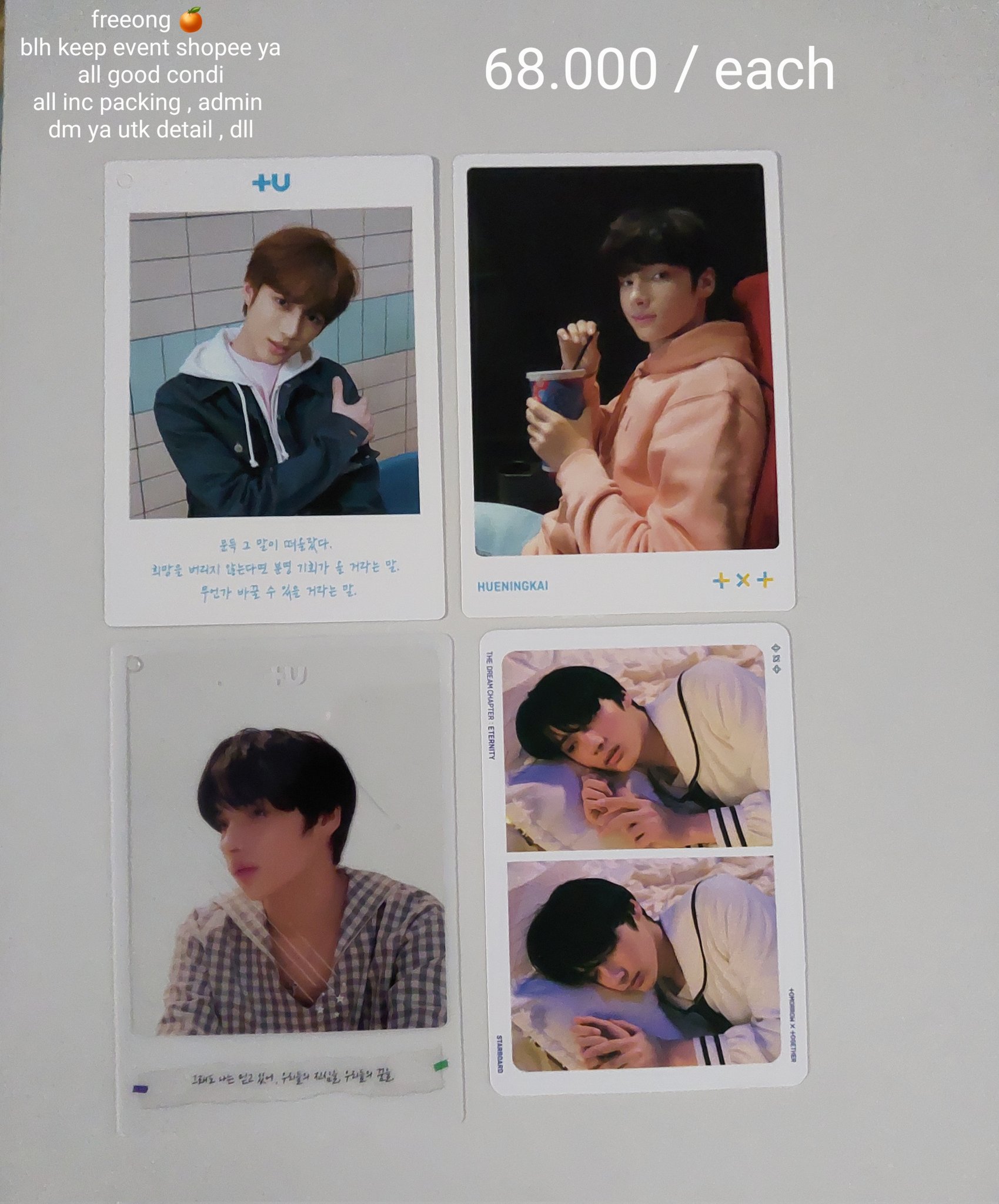 wts on Twitter: "want to sell • ready ina • freeong 🍊 blh keep event shopee • all packing aman ...