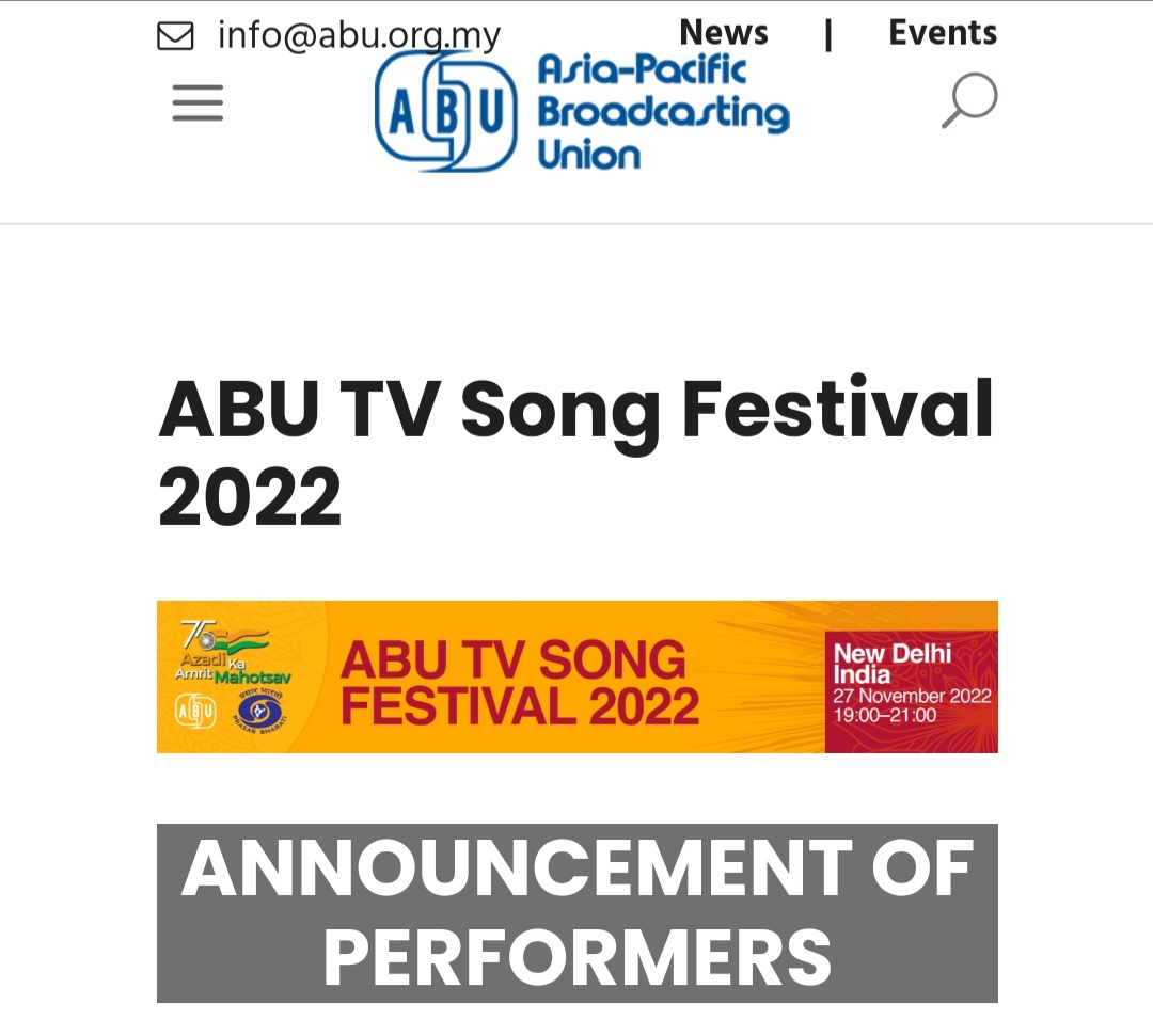 uniqueDaniel🖤 on Twitter: "https://t.co/SCYP7KtYyg ABU TV song Festival 2022 인도 뉴델리 11월 27일 오후 ...