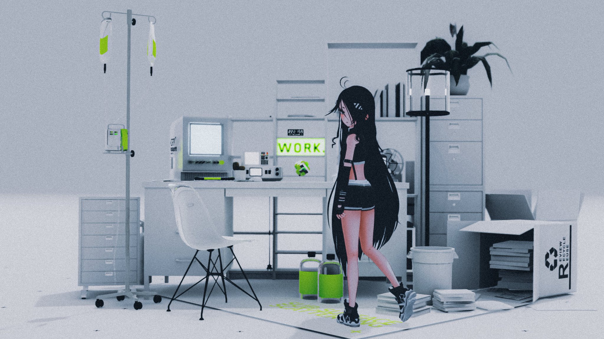 Eson📸 on Twitter: "Another day, another adventure! World: PLASTIC LAB Author: rokumori_ #VRChat ...