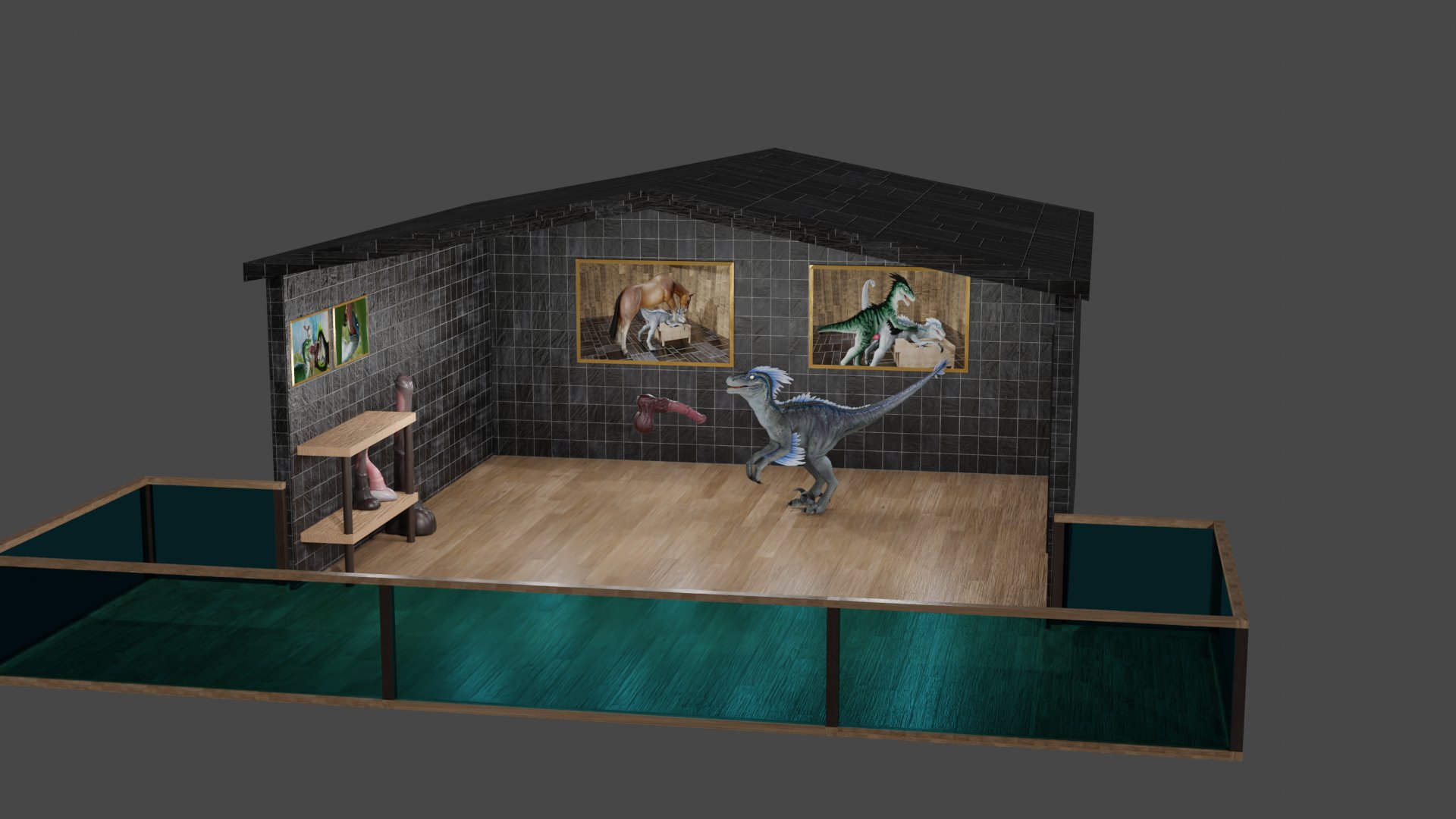 3D_Horsey_3D on Twitter: "I work on a VrChat world with some animations. I finnaly found how ...