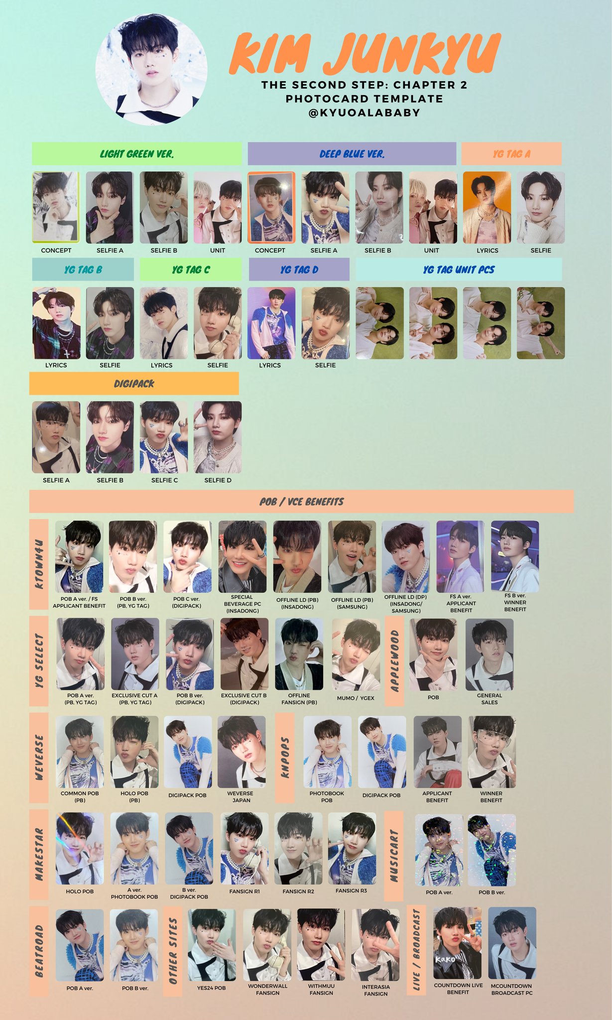 hello, pau 👋💎 on Twitter: "KIM JUNKYU The Second Step: Chapter 2 Photocard Template FINAL UPDATE ...