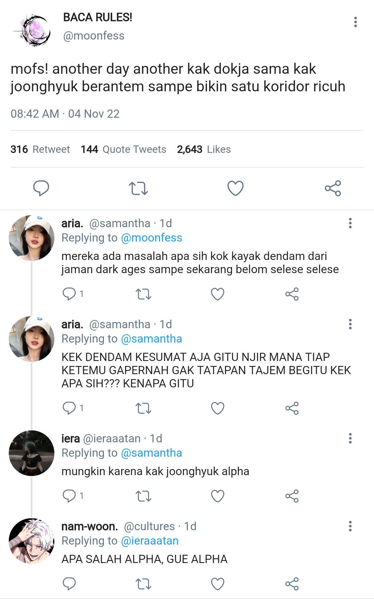 bita. on Twitter: "— satu. https://t.co/iHqfMXWEya" / Twitter