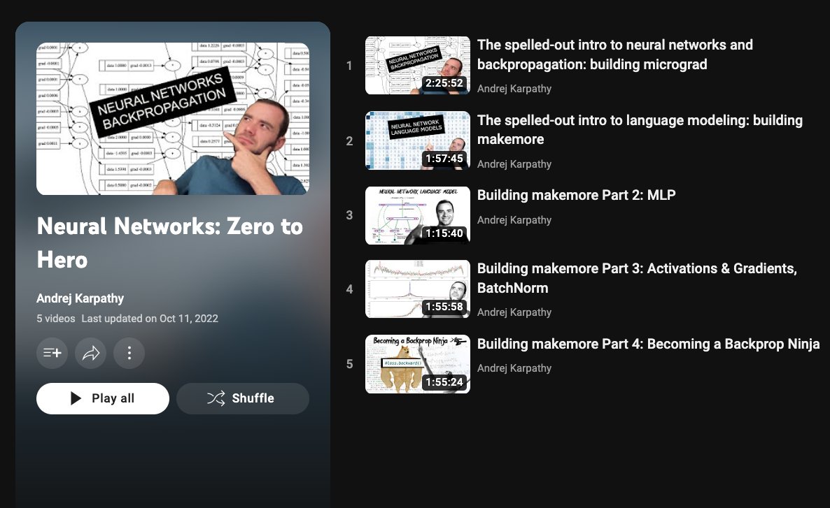 This new course by @karpathy is 🔥! I like that it goes deep into how to implement and use neural ...