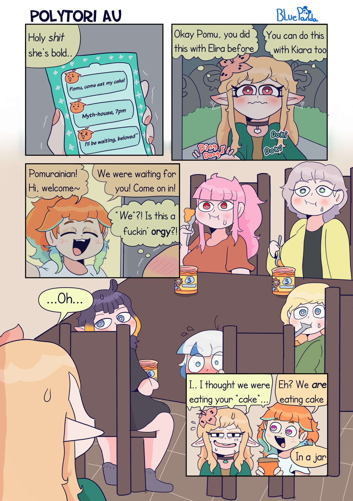 BluePanda on Twitter: "Cake Invite(C0mmissi0n for @/mistfistAF!) #ArtsOfAshes #PomuPaint https ...