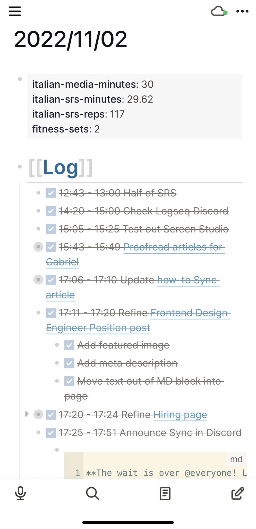 Ramses Oudt 🪵 on Twitter: "@preslavrachev @logseq This is the way! I do something similar ...