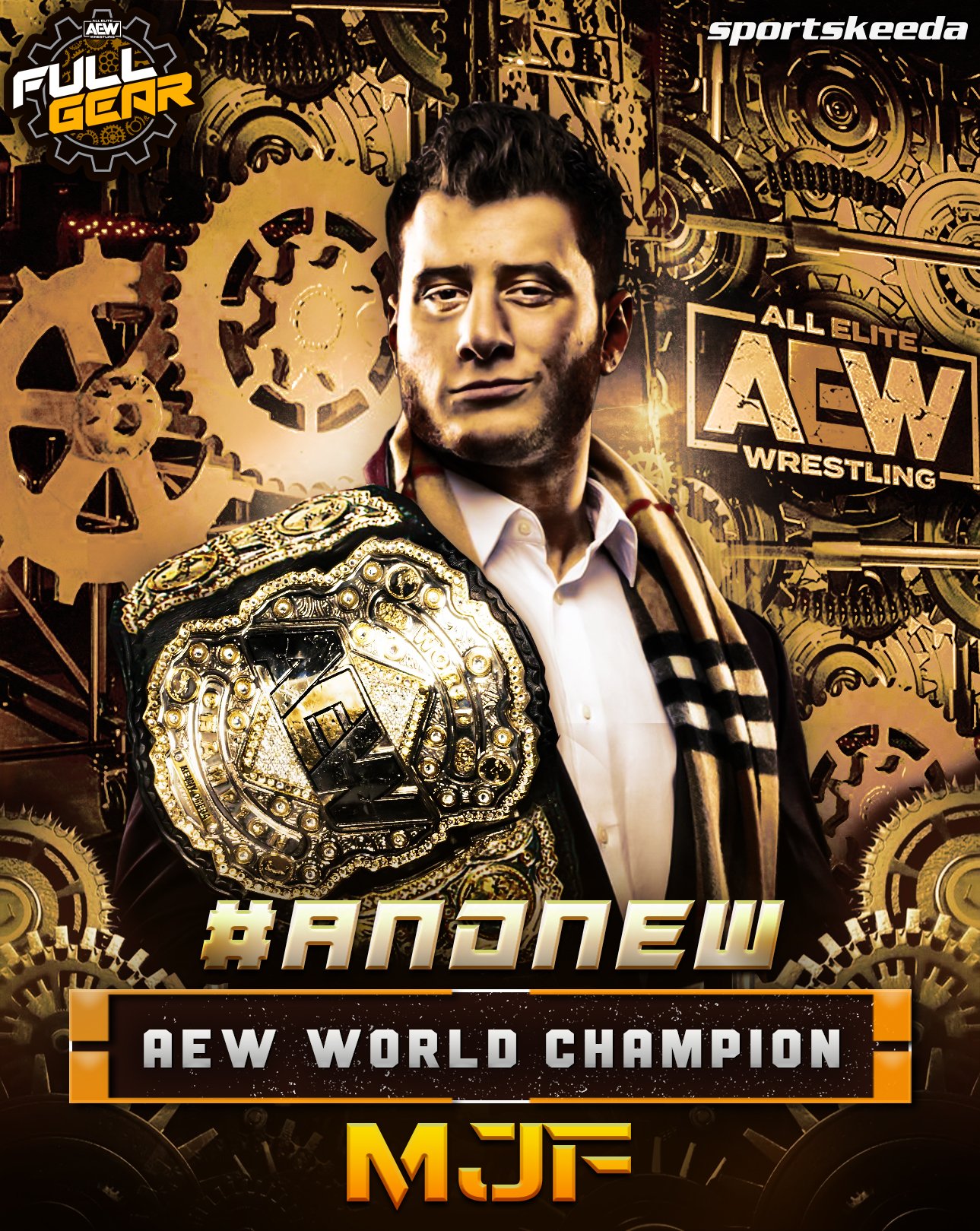 Sportskeeda Wrestling on Twitter: "#AndNew.. The devil gets his due! @The_MJF is the NEW #AEW ...