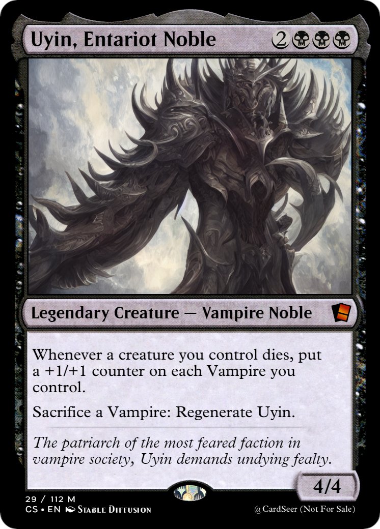 Uyin, Entariot Noble : r/custommagic