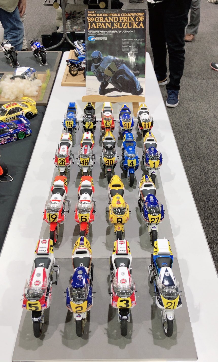 H-IWASE on Twitter: "トヨタ博物館で行われている「名古屋オートモデラーの集い」にやって来ました😆 昨日完成した2台を含め'89年日本GPのスターティンググリッドぽくNSR ...