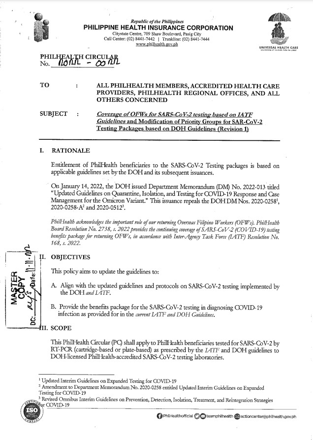 PhilHealth on Twitter: "PhilHealth Circulars published on Nov. 15, 2022 https://philhealth.gov ...