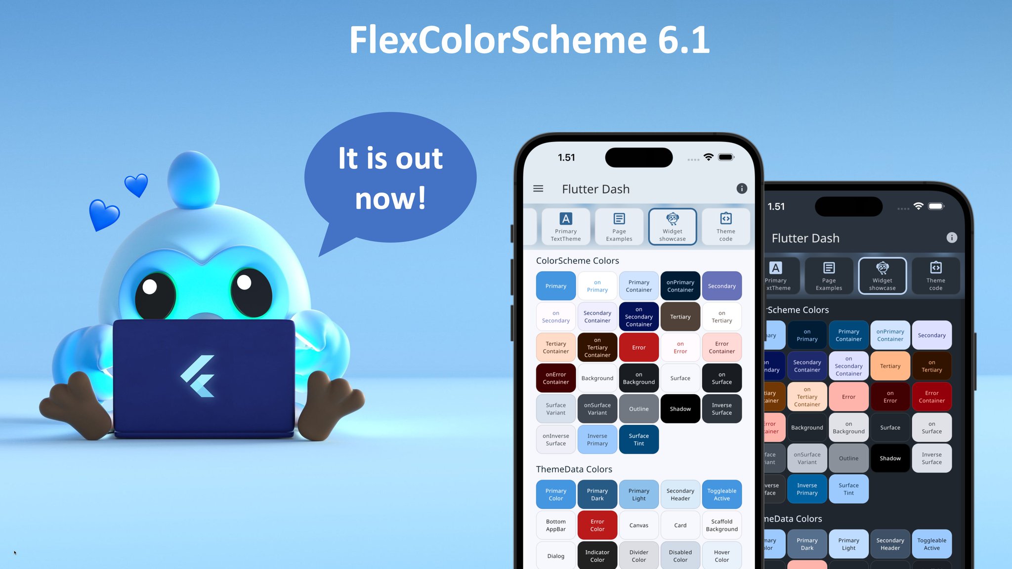 Mike Rydstrom 💙 on Twitter: "Happy to announce 🎉 that #Flutter #FlexColorScheme 6.1 has been ...