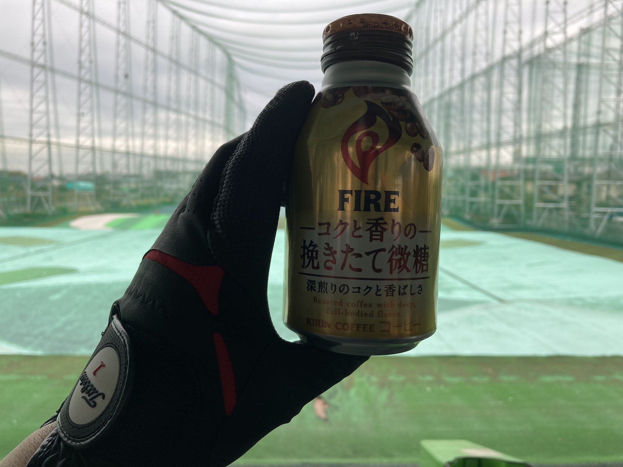ふとし On Twitter 雨降る前に練習⛳️ 今日は調子が良いのでfire飲みながら燃えてます🔥 人生もfireしてゴルフ三昧⛳️
