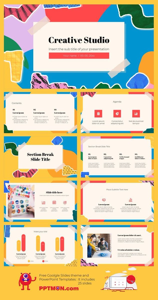 rekomendasi produk on Twitter: "PPT 1: https://slidesgo.com/theme/college-candy-aesthetics… PPT ...