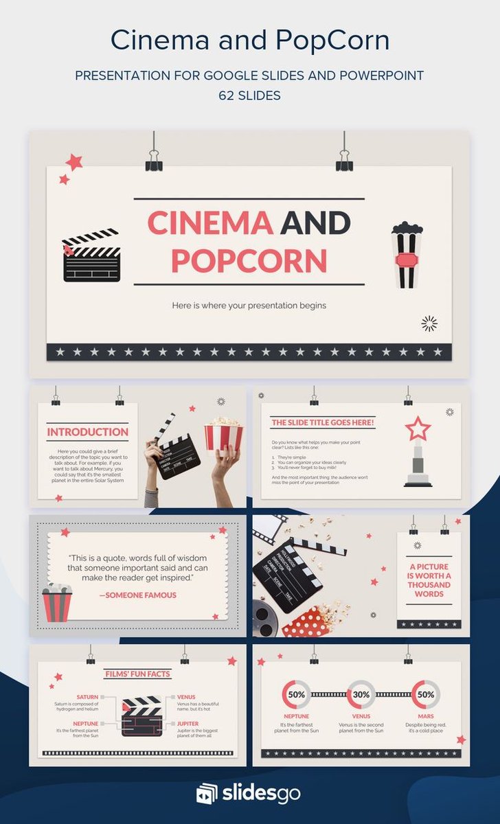 rekomendasi produk on Twitter: "PPT 1: https://slidesgo.com/theme/cinema-and-popcorn… PPT 2 ...