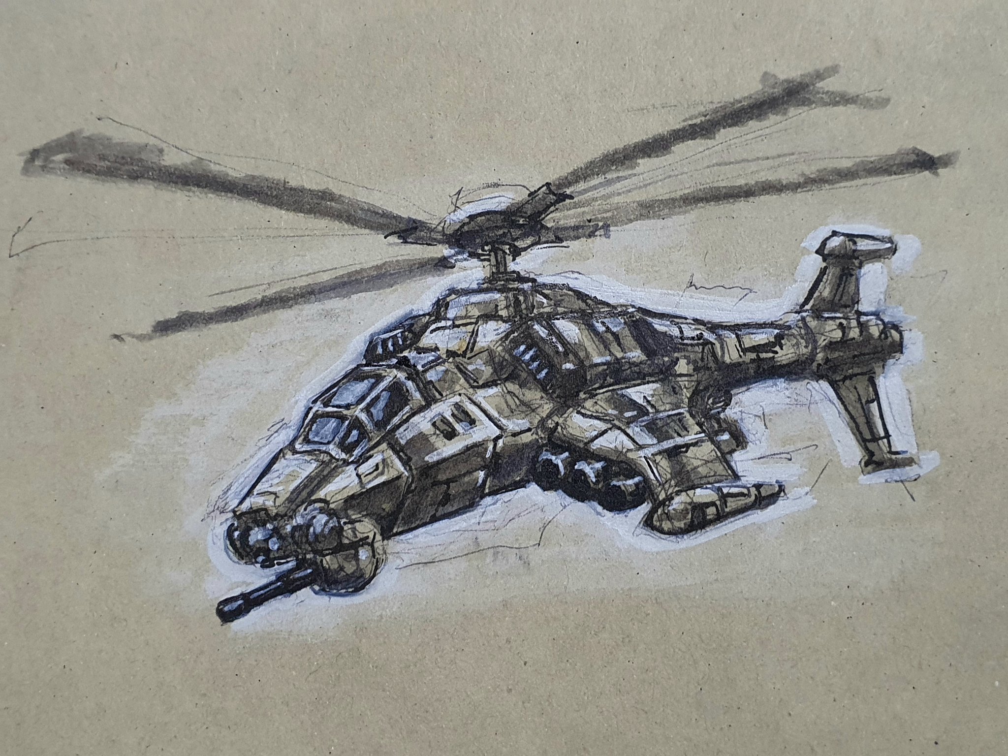 Helicopter Drawing