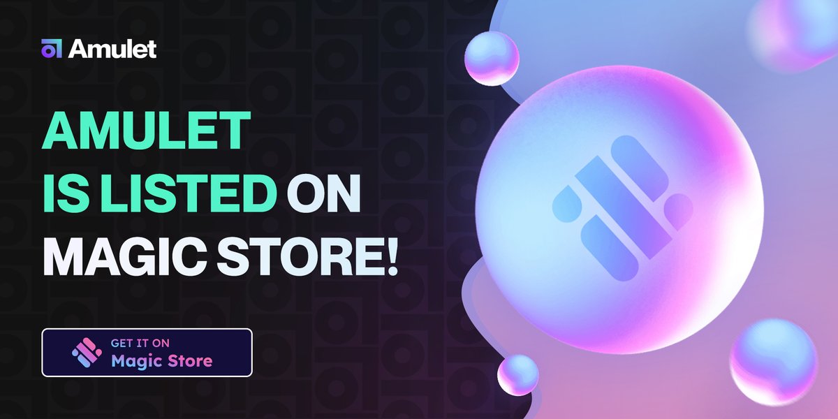Amulet Protocol on Twitter: "🧿x🪄=🤝 We're delighted to announce that we've been listed on ...
