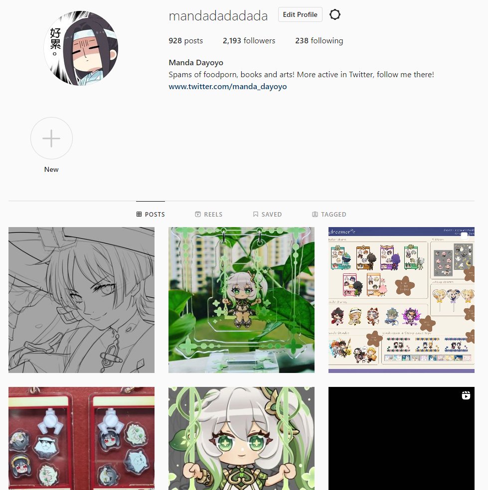 「Opps, forgot to add link. Follow me in I」|Manda💀 @ B5 - HanamiMktの漫画