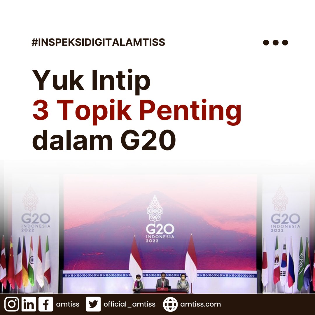 amtiss on Twitter: "Sebagai pemegang Presidensi Group of 20 (G20) tahun 2022 , Indonesia menjadi ...